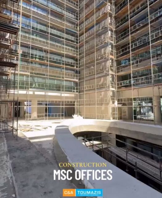 New high-tech MSC office under construction in Limassol by C&A Toumazis